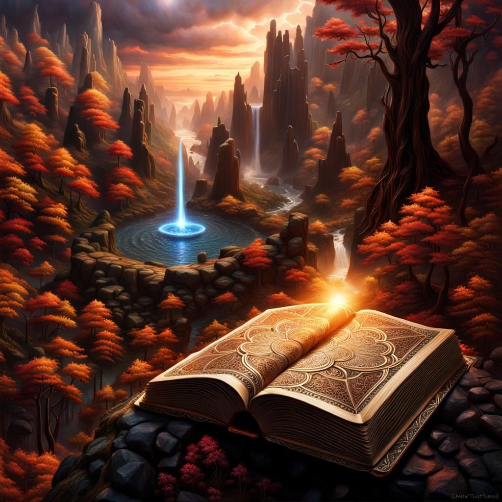 Mystical Book - AI Generated Artwork - NightCafe Creator