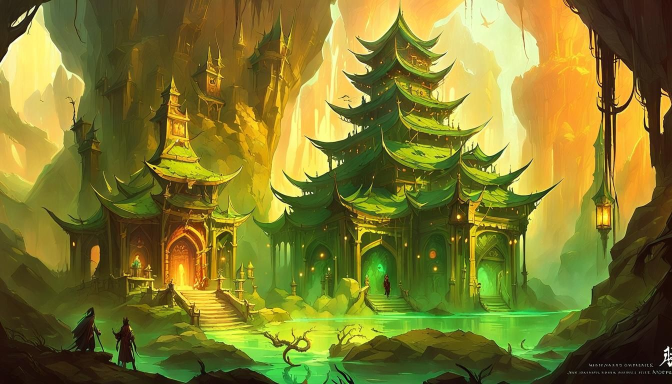 Hyborian Age jade palace (2 of 2) - AI Generated Artwork - NightCafe Creator