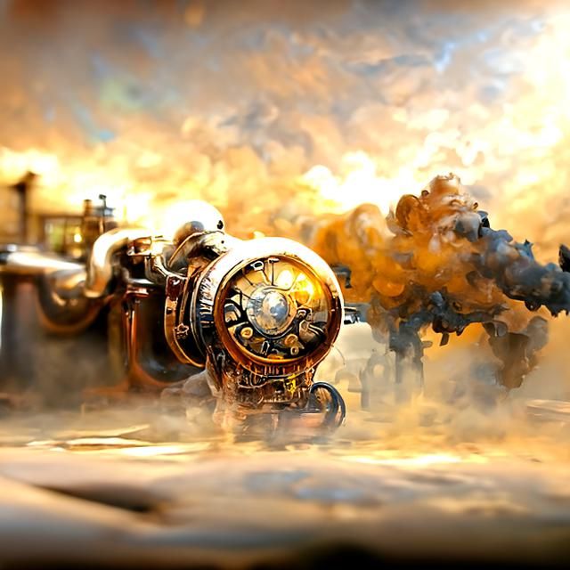 Steampunk time-machine : r/nightcafe