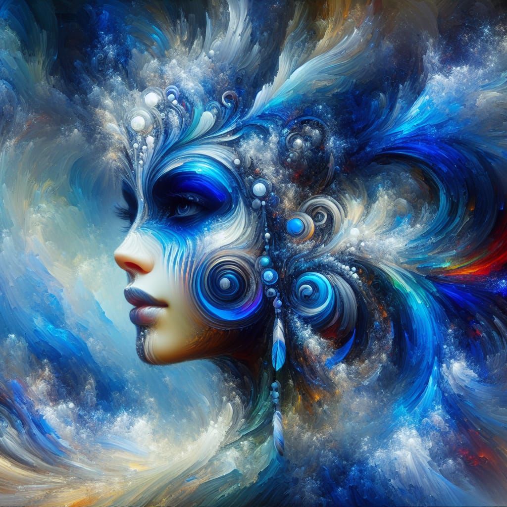 Blue!! - AI Generated Artwork - NightCafe Creator