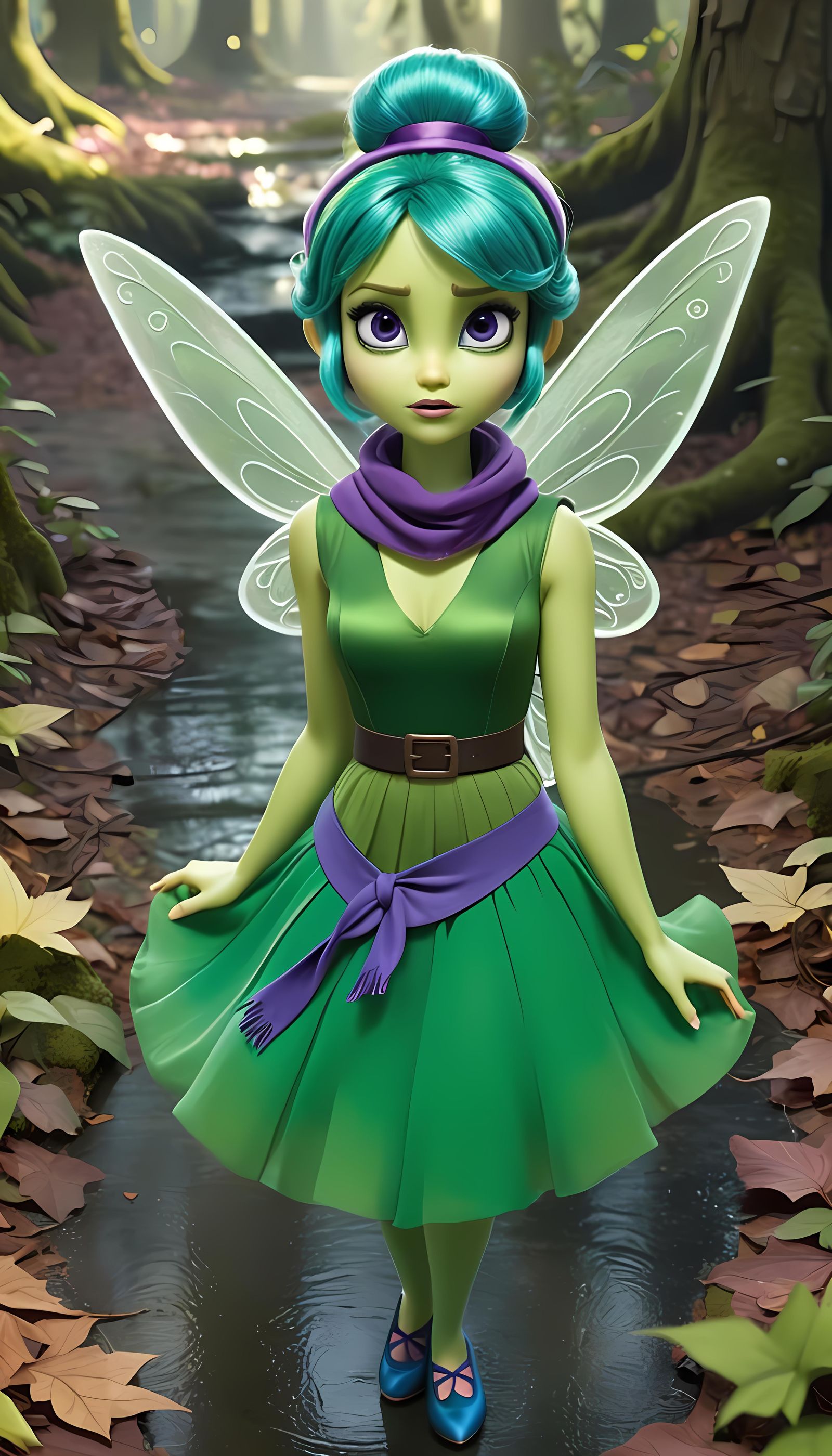 Tinker Bell as Disgust from Inside Out - AI Generated Artwork ...