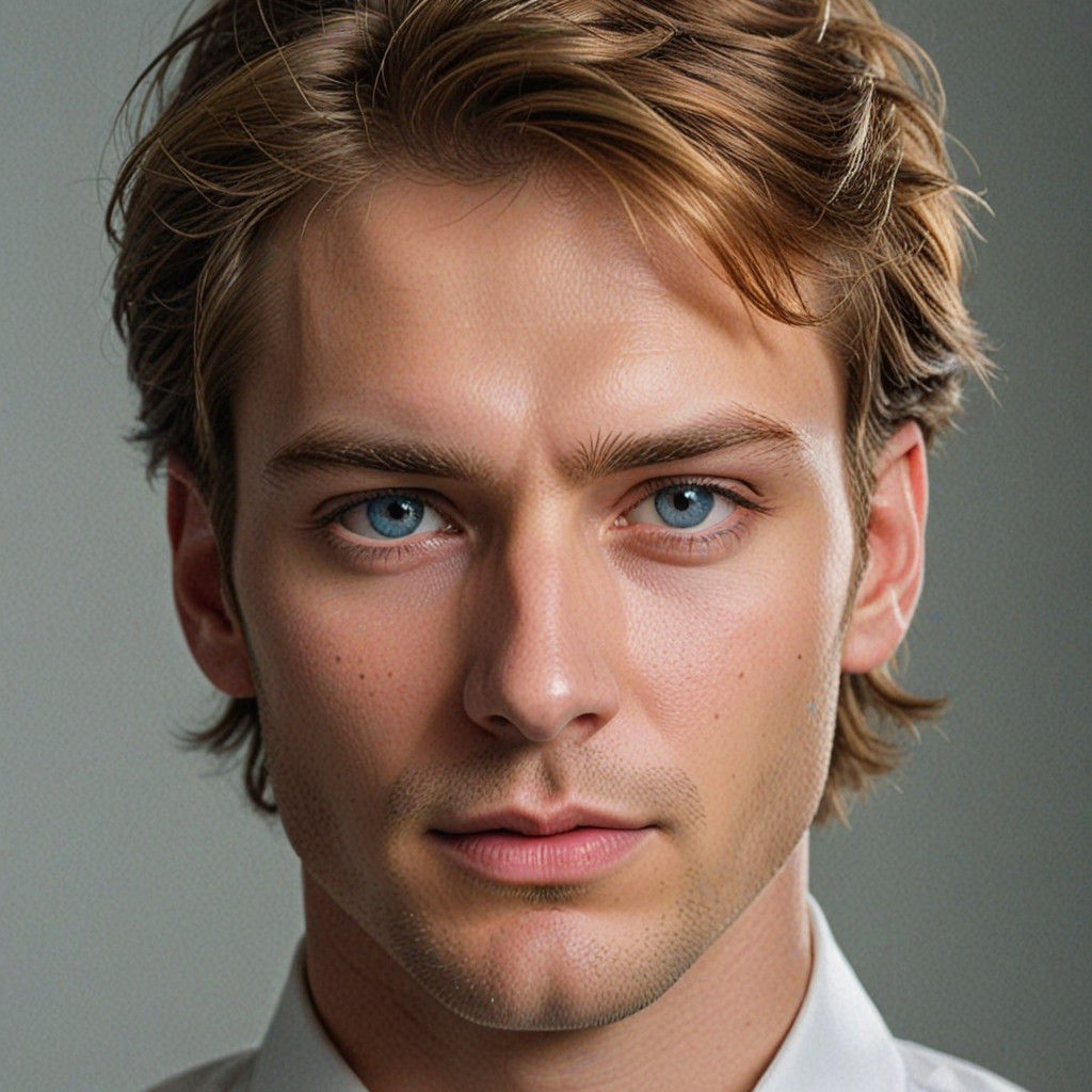 Blue Eyes - Surreal Germanic Captain with Intense Blue Eyes ...