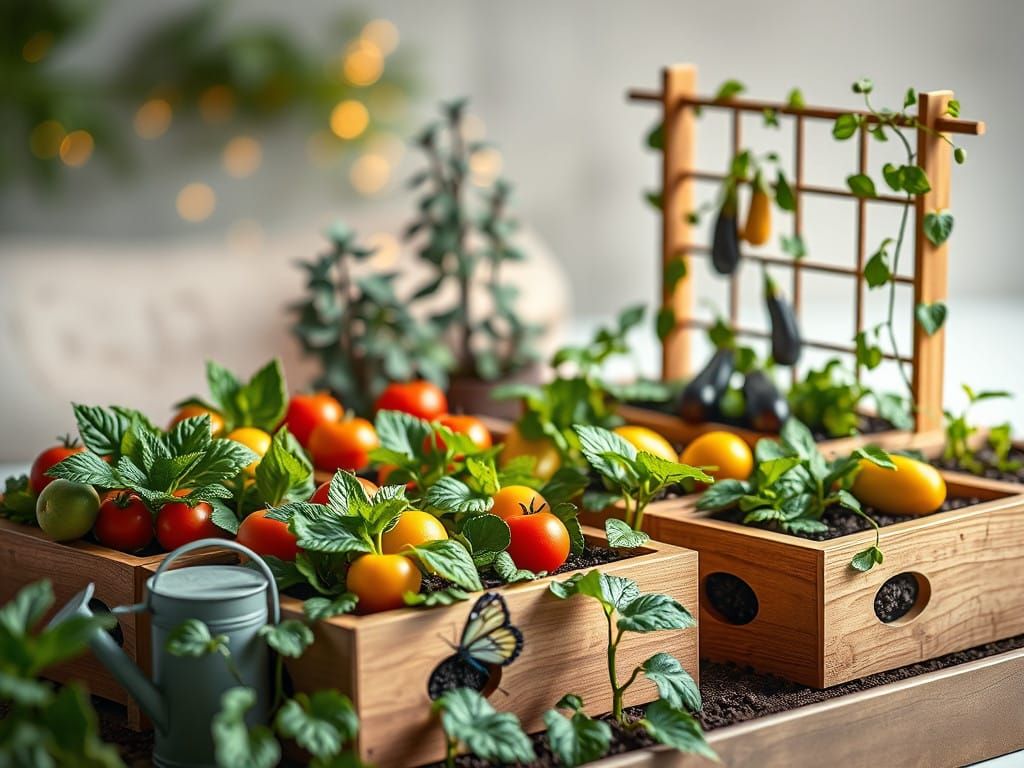 Allvg5 - Modern Minimalism Vegetable Garden Diorama