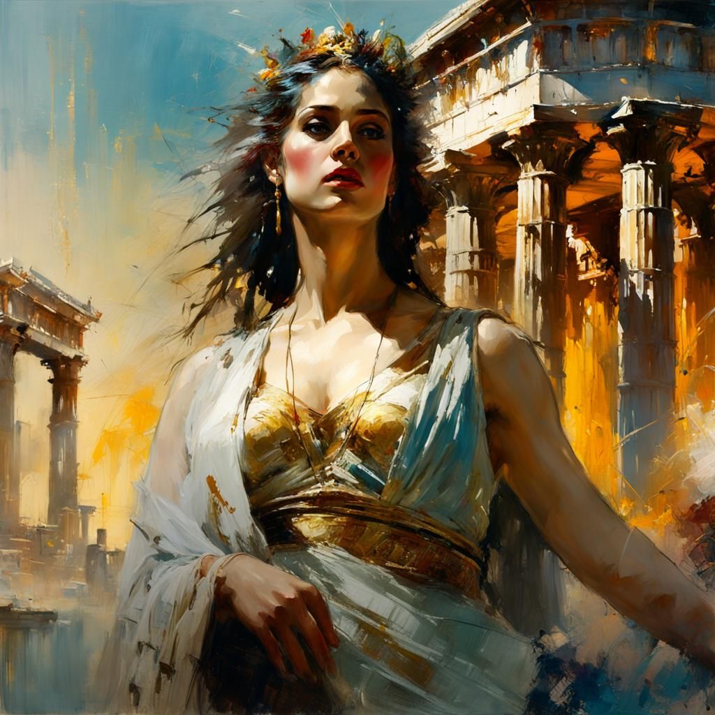 Greek Goddess - AI Generated Artwork - NightCafe Creator
