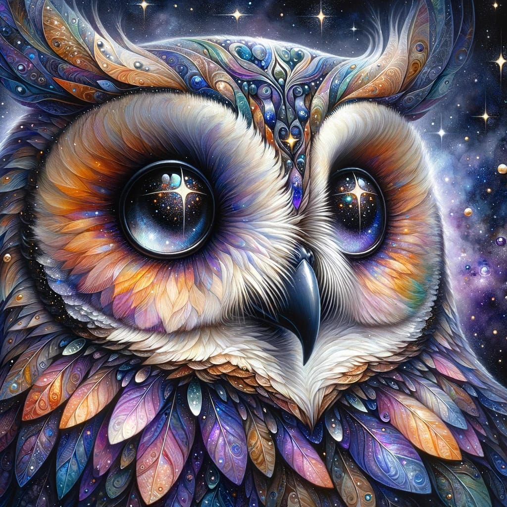 Mystical Owl - AI Generated Artwork - NightCafe Creator