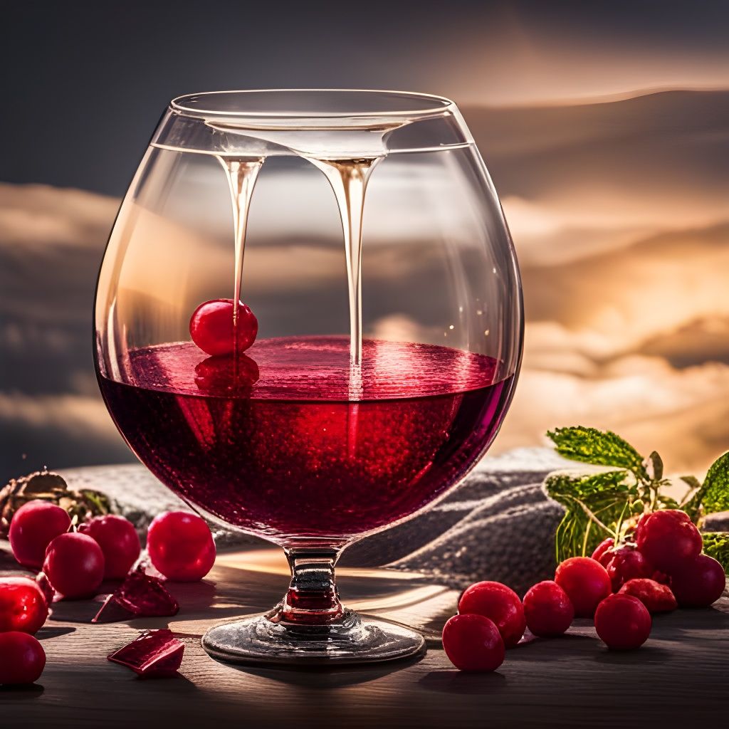 The best wine, pouring lusciously into a beautiful crystal glass ...