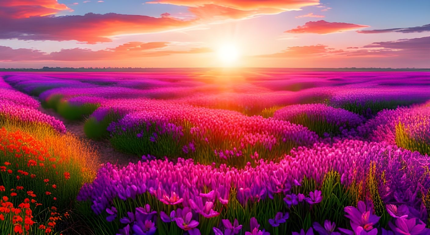 the most beautiful spring prairie - AI Generated Artwork - NightCafe ...