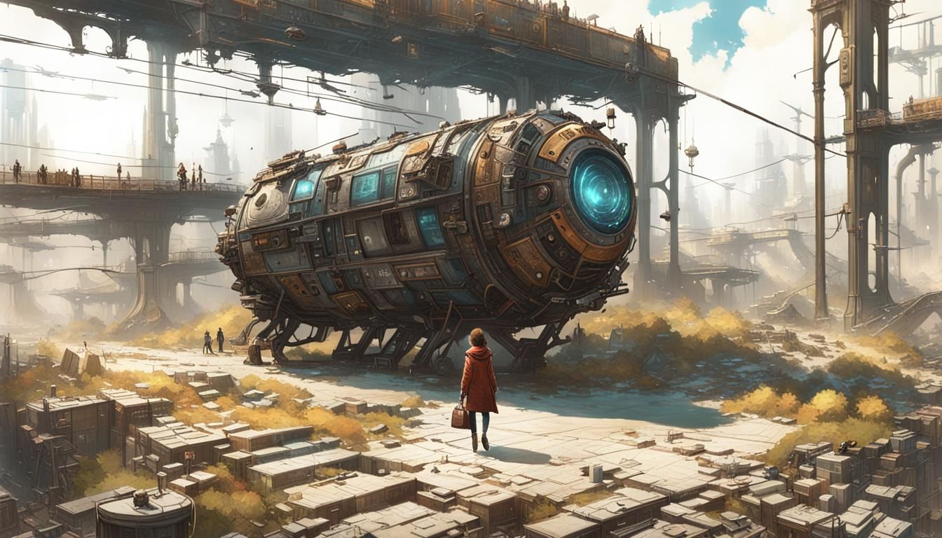 Time machine is broken - AI Generated Artwork - NightCafe Creator