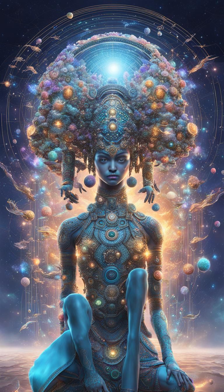 AI Multidimensional Goddess - AI Generated Artwork - NightCafe Creator