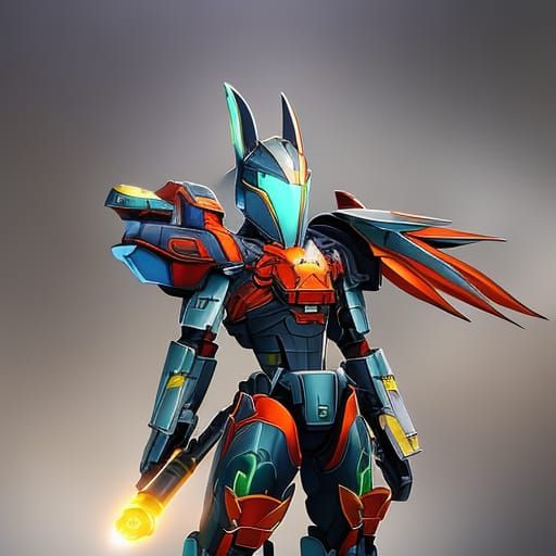 Mecha bunny - AI Generated Artwork - NightCafe Creator