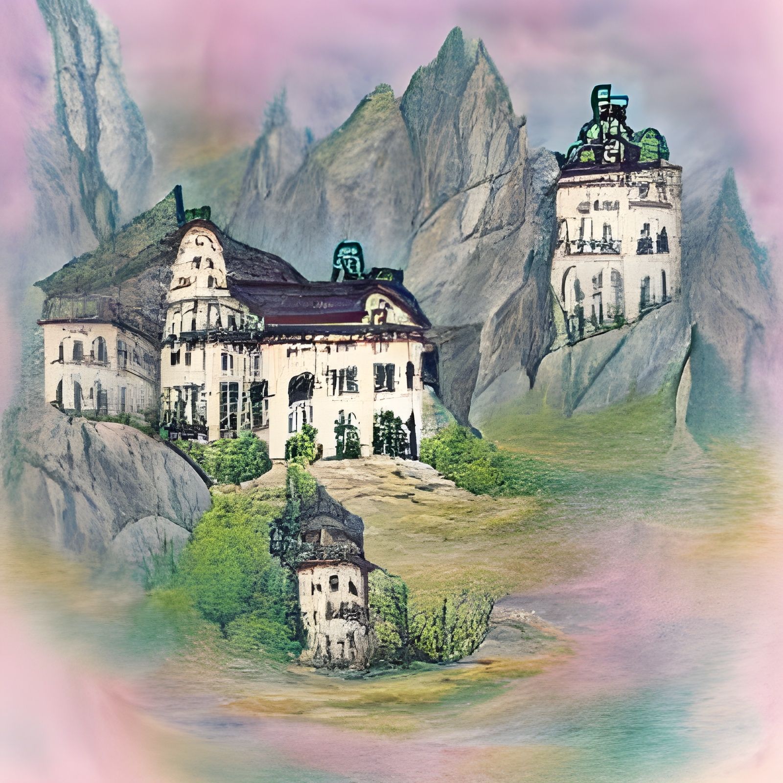 Morgenstein's Mystic Mansion - AI Generated Artwork - NightCafe Creator