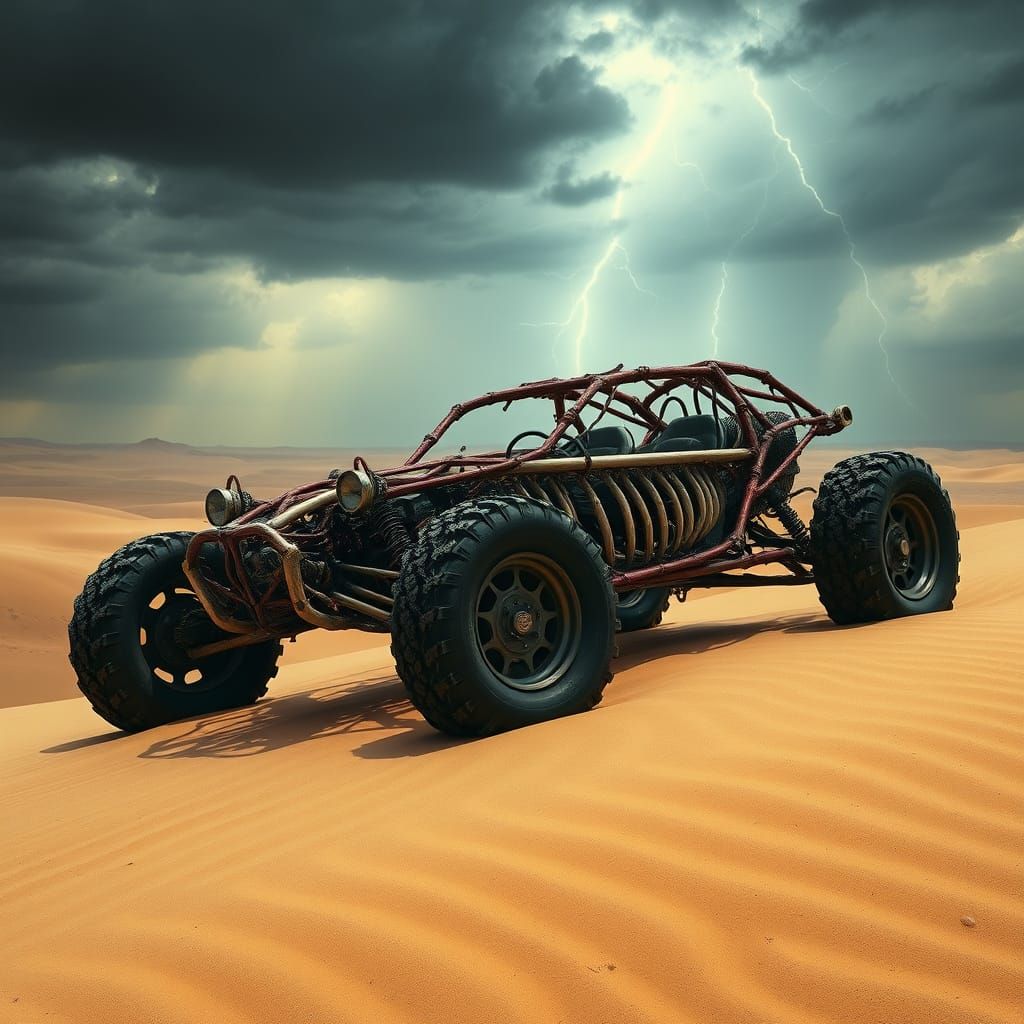 Bone Buggy - Gothic Bone Buggy on Desert Dune