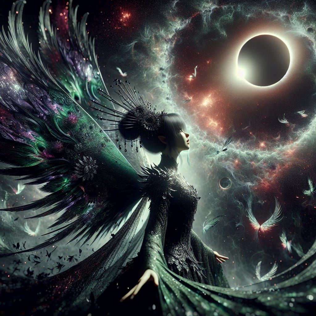 Faerie Eclipse - AI Generated Artwork - NightCafe Creator