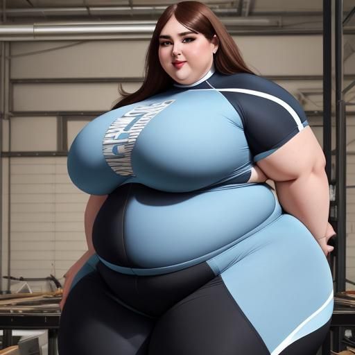 gigantic ssbbw woman tight clothes - AI Generated Artwork - NightCafe Creator