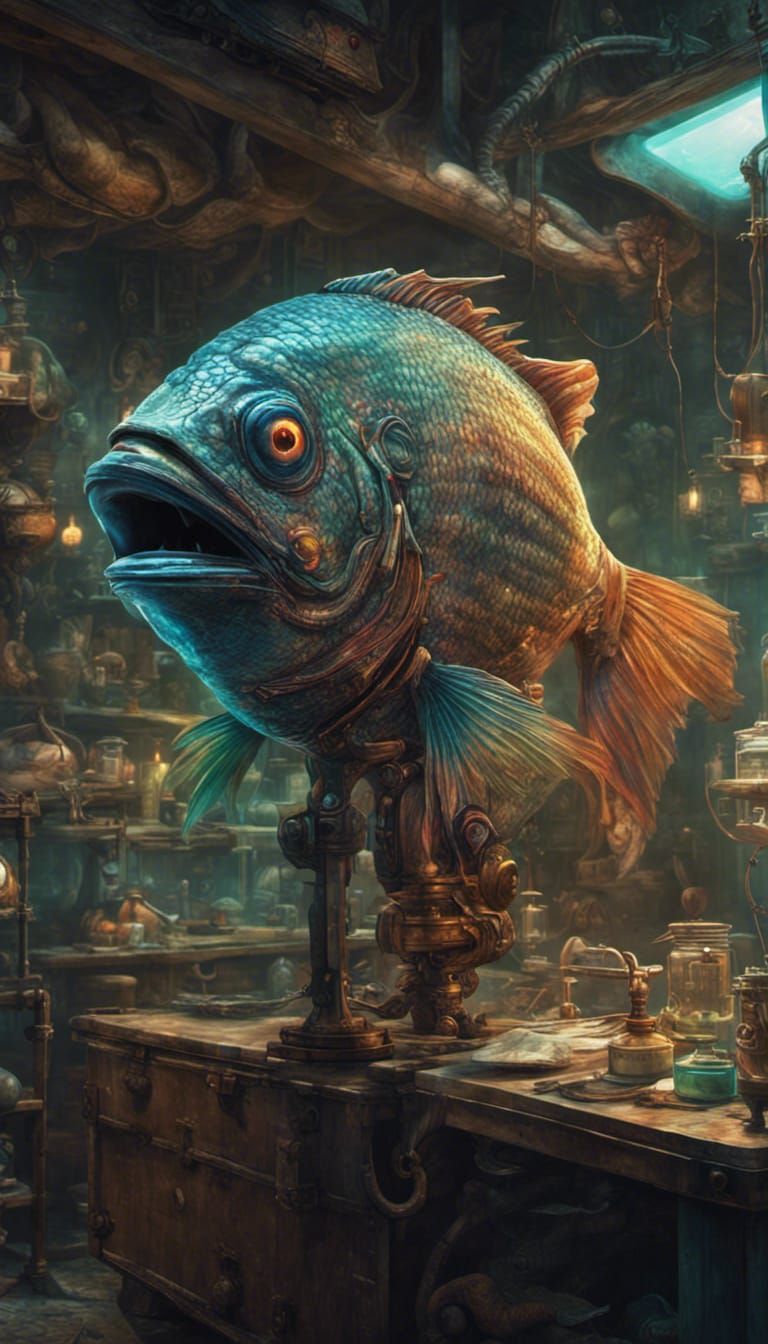Android Fish Repair - AI Generated Artwork - NightCafe Creator