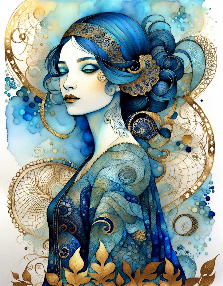 Color Me True Blue - AI Generated Artwork - NightCafe Creator