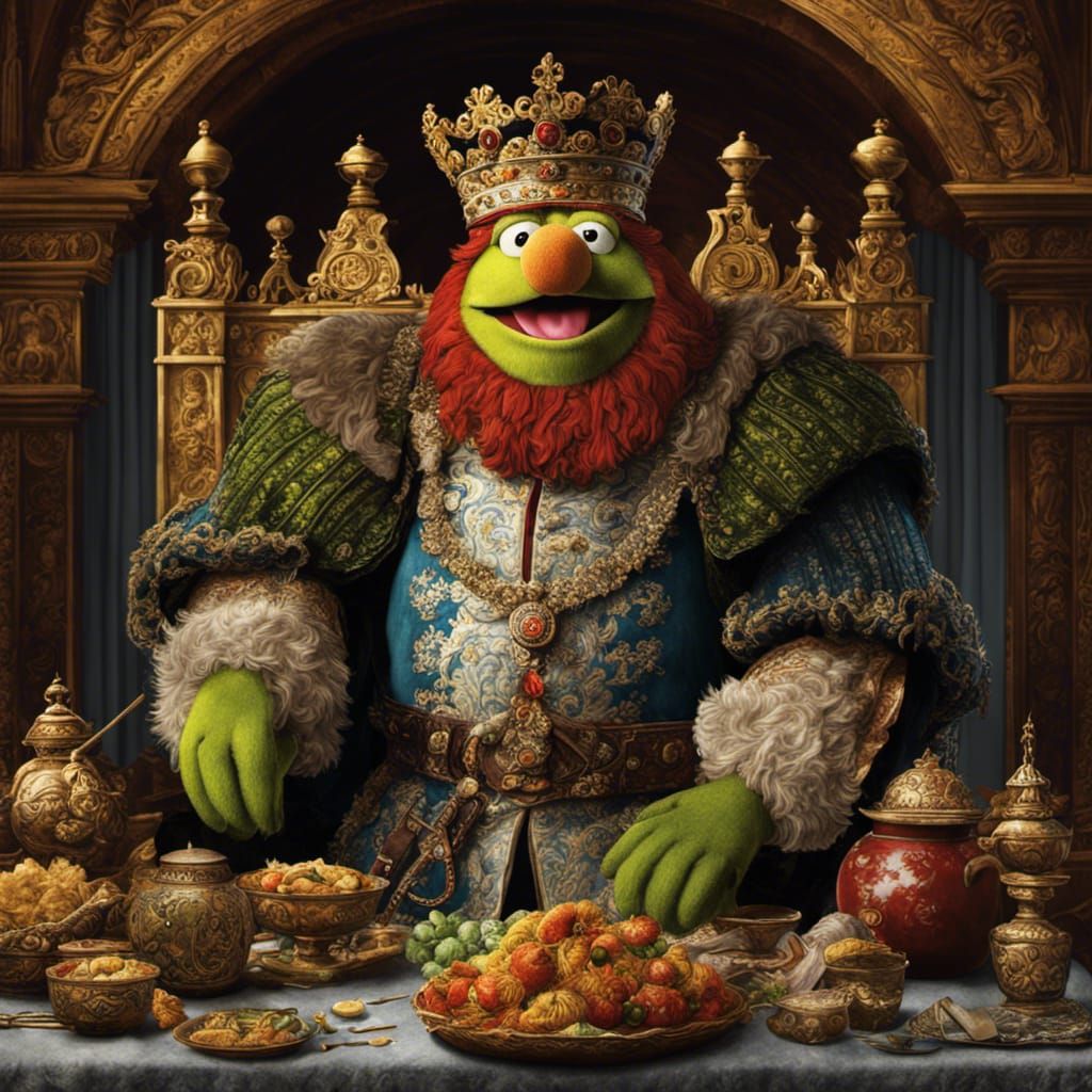 Henry VIII as a muppet - AI Generated Artwork - NightCafe Creator