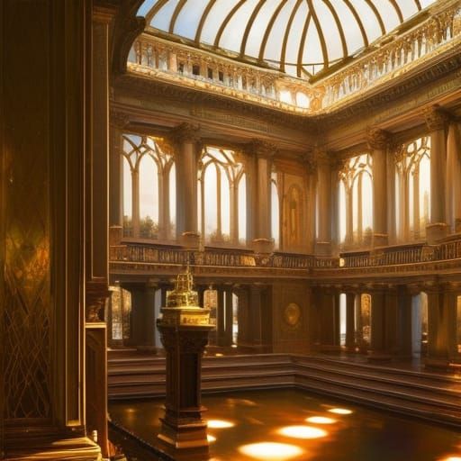 Golden City - AI Generated Artwork - NightCafe Creator