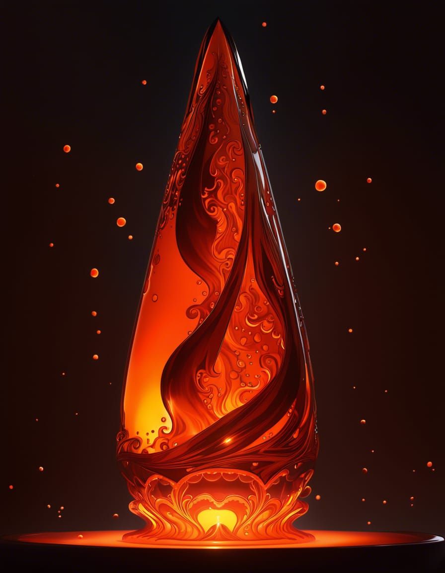Fire Lava Lamp - AI Generated Artwork - NightCafe Creator