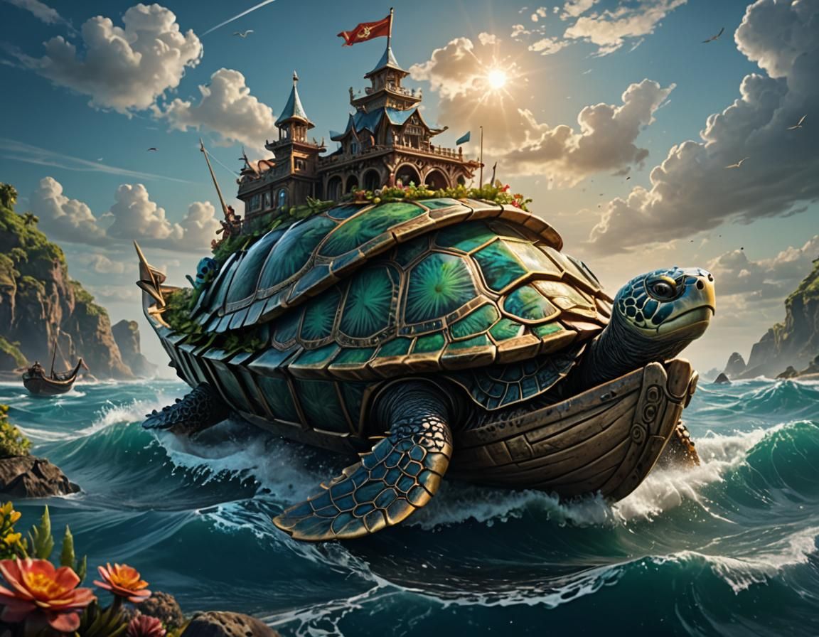 turtle-boat - AI Generated Artwork - NightCafe Creator