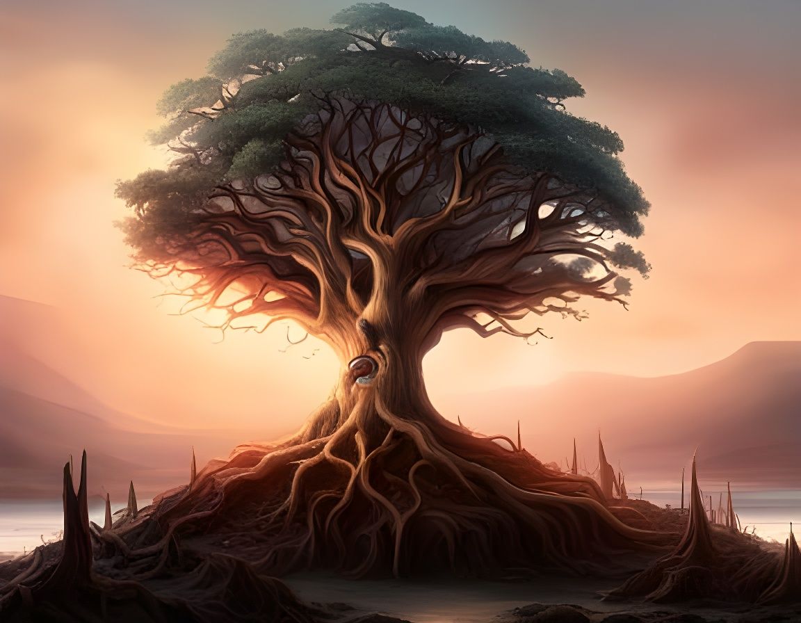 Tree of Death (I) - AI Generated Artwork - NightCafe Creator