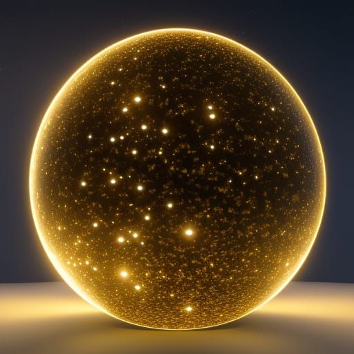 Sparkling Sphere - AI Generated Artwork - NightCafe Creator