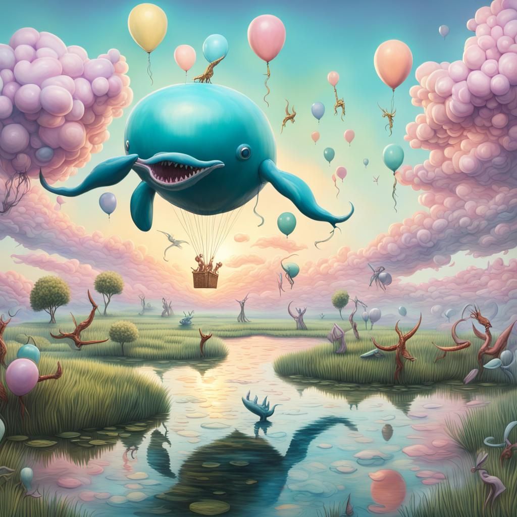Balloon Wale - AI Generated Artwork - NightCafe Creator