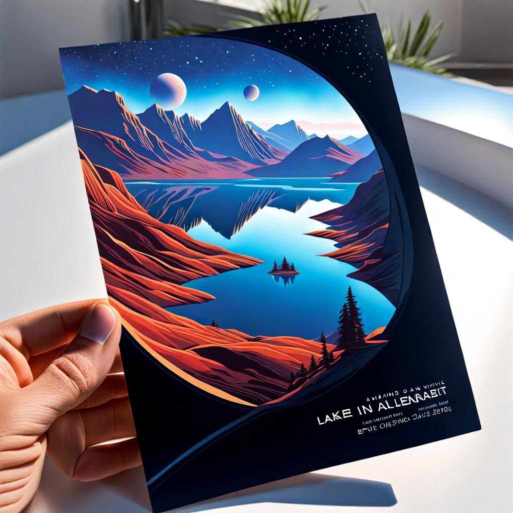 Postcard from an alien planet - AI Generated Artwork - NightCafe Creator