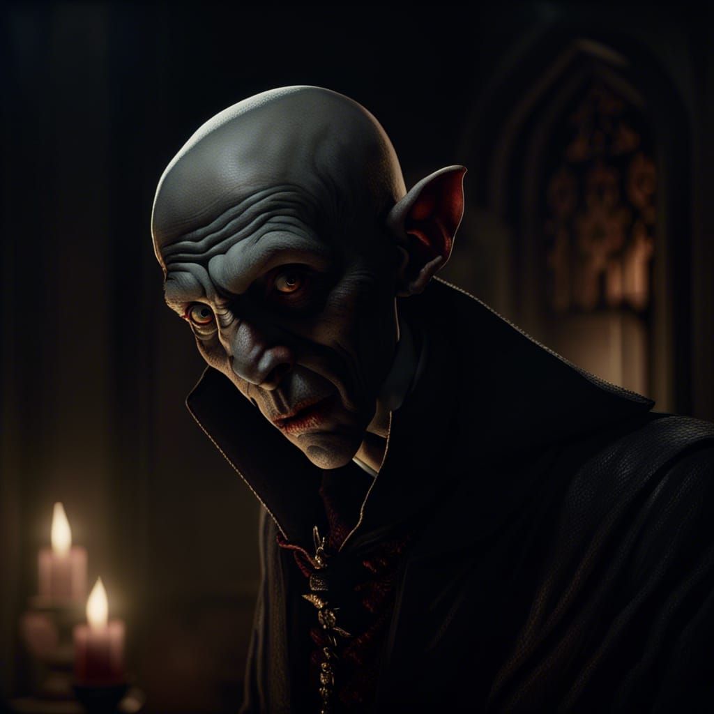 portrait of Nosferatu by F.W. Murnau - AI Generated Artwork - NightCafe ...