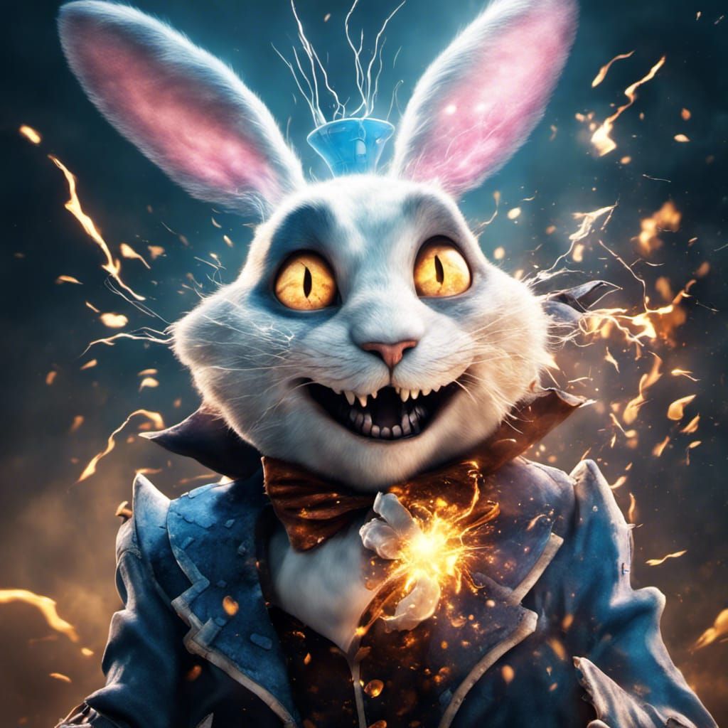 Explosive rabbit 🐇 🐰 💥🤯 - AI Generated Artwork - NightCafe Creator