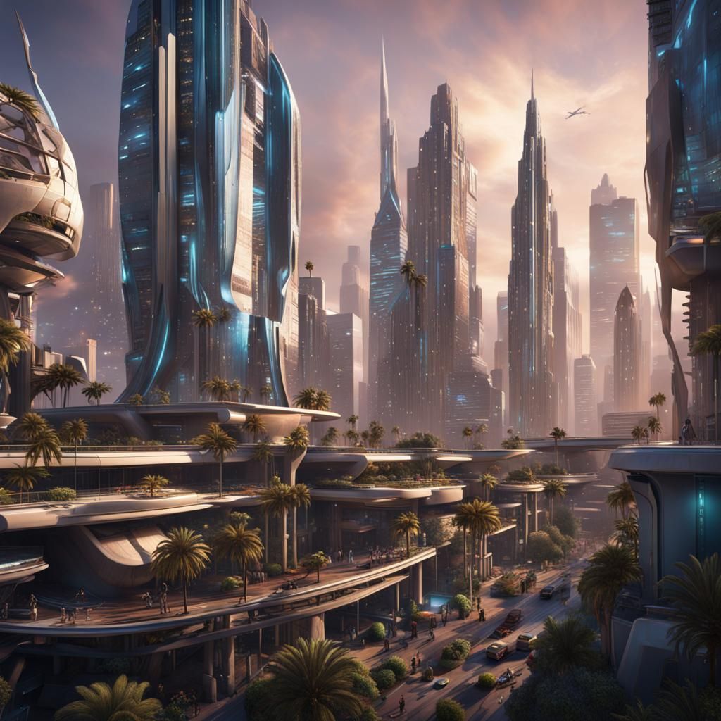 Futuristic City of San Diego, California in 2100 - AI Generated Artwork ...
