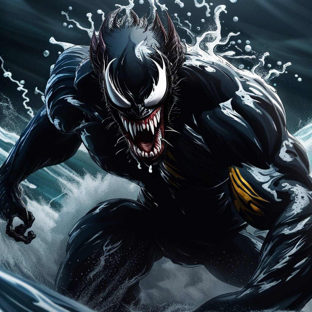 Venom Wolverine - AI Generated Artwork - NightCafe Creator