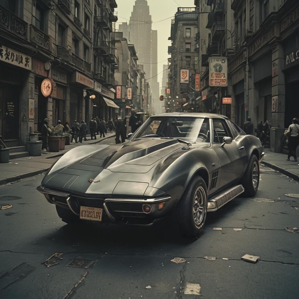 Corvette Gray - AI Generated Artwork - NightCafe Creator