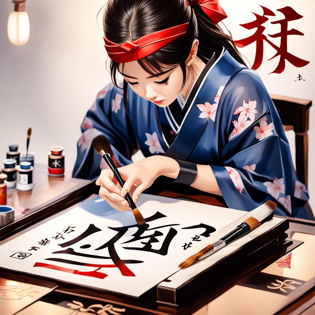 Calligraphy (4) - AI Generated Artwork - NightCafe Creator