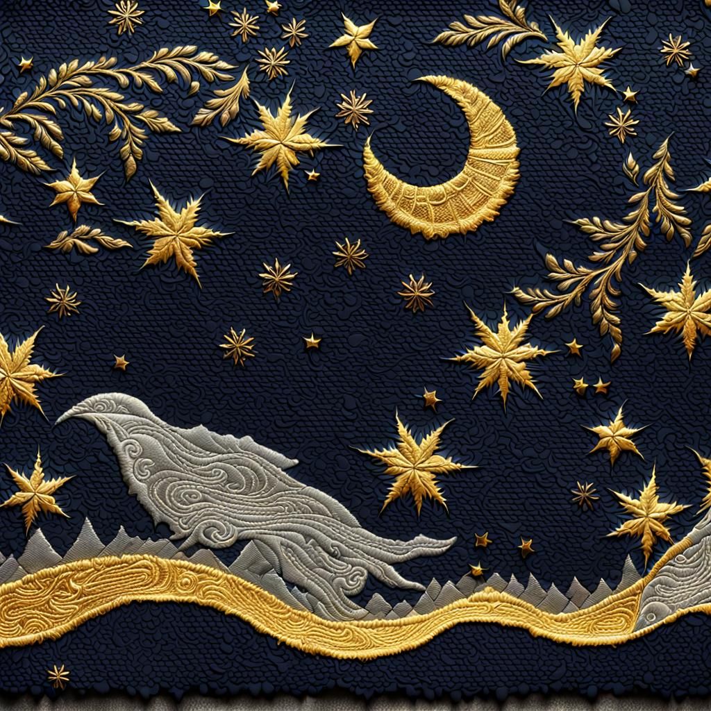 The Embroidery of …. - AI Generated Artwork - NightCafe Creator