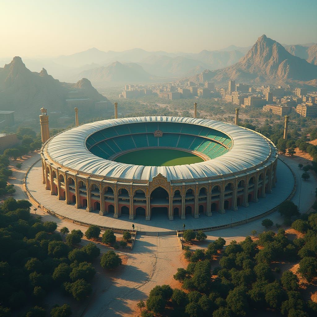 Iran national team's stadum - Majestic Fantasy Stadium in Pe...