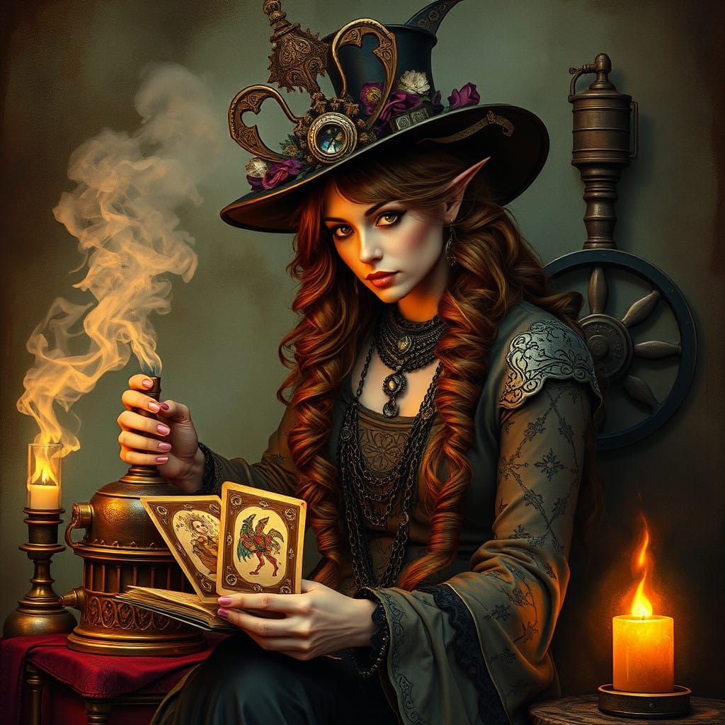 gypsy tarot reader - Steampunk Gypsy Tarot Reader