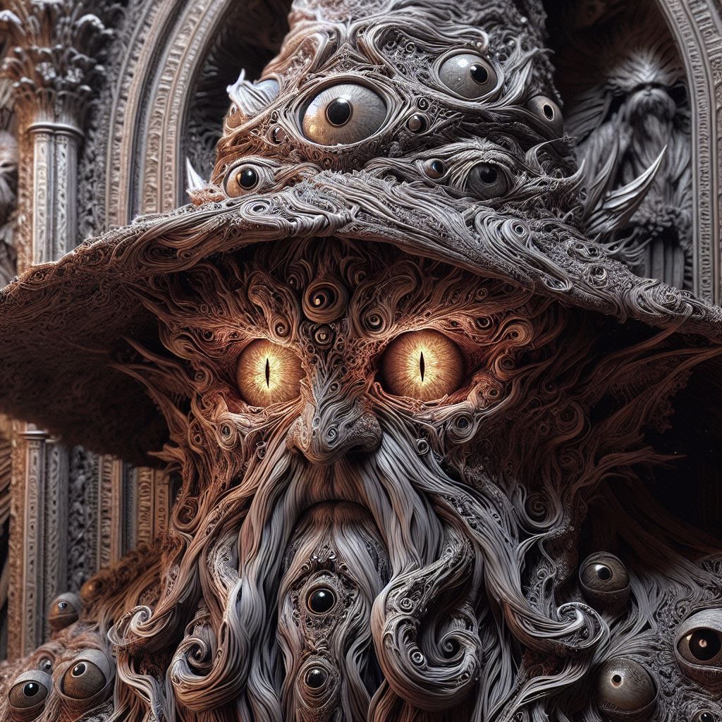 Magical Wizard Statue - AI Generated Artwork - NightCafe Creator