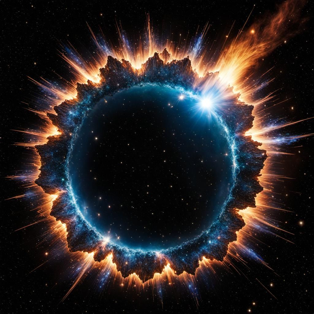 Exploding supernova - AI Generated Artwork - NightCafe Creator