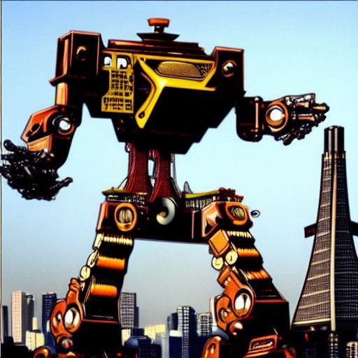 Grand Father Clock Robot - AI Generated Artwork - NightCafe Creator