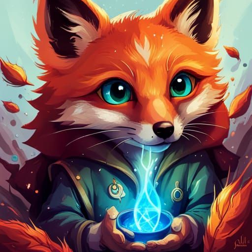 Fox Potions Master - AI Generated Artwork - NightCafe Creator