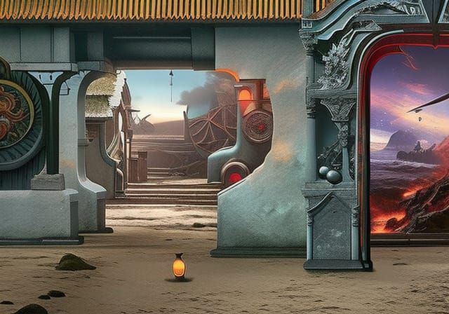 Strange doors - AI Generated Artwork - NightCafe Creator