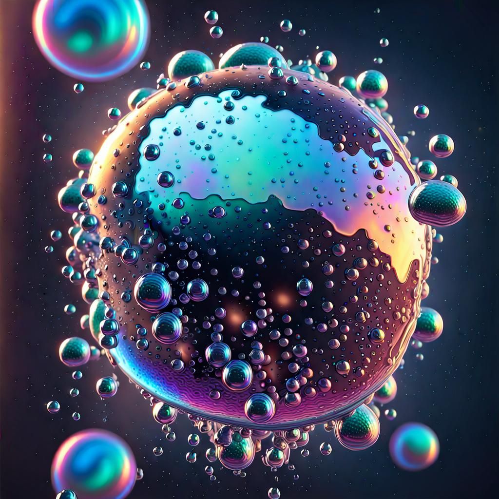 Fluid bubble - AI Generated Artwork - NightCafe Creator