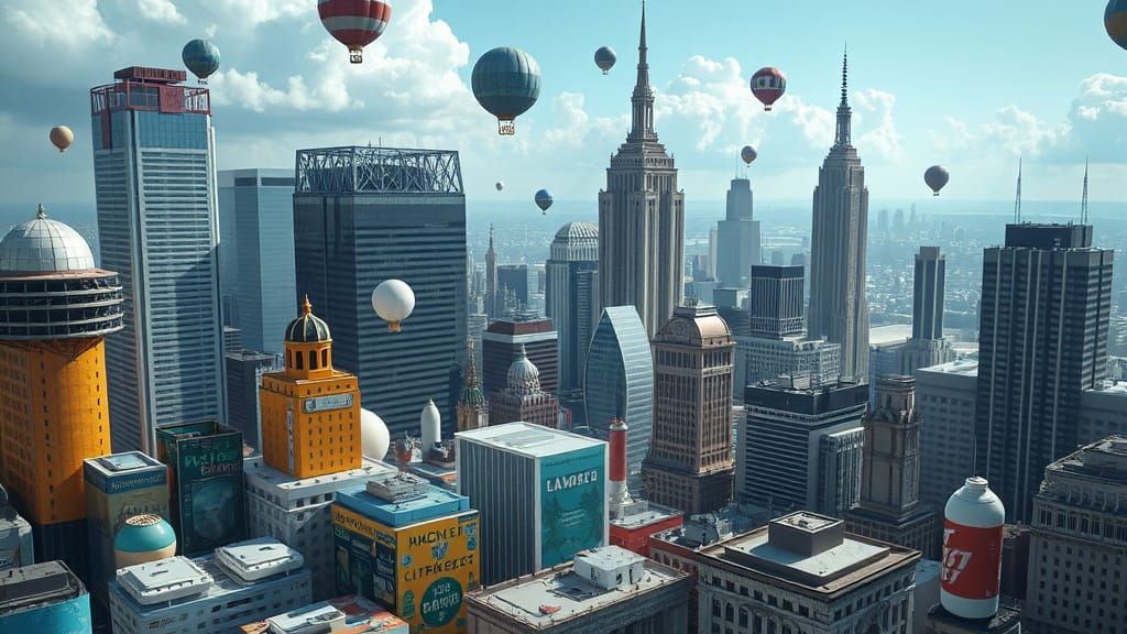 Surreal Cityscape of Infinite Possibilities - AI Art