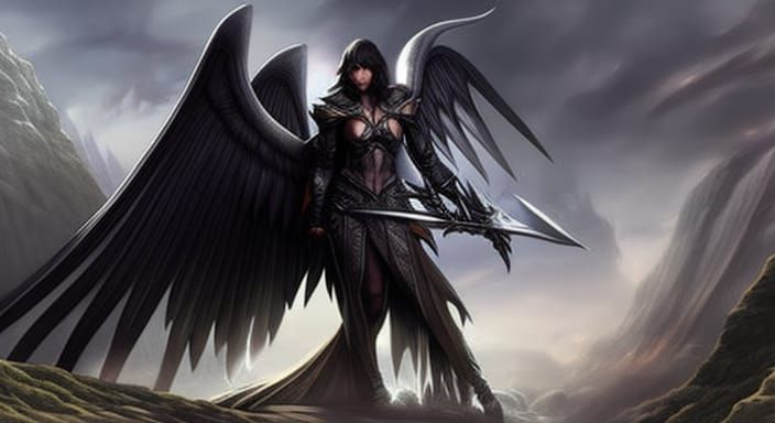Fallen Angel Magic The Gathering art - AI Generated Artwork - NightCafe ...