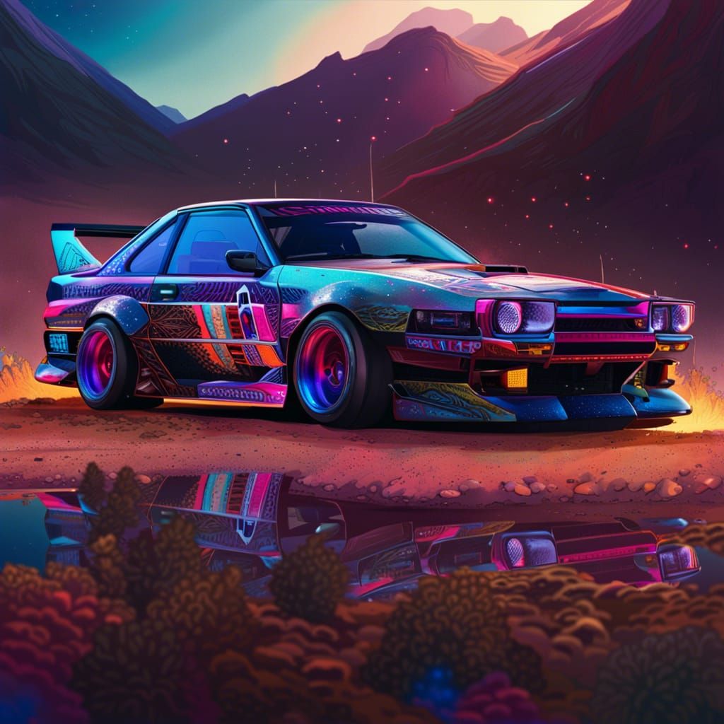Drift Car - AI Generated Artwork - NightCafe Creator