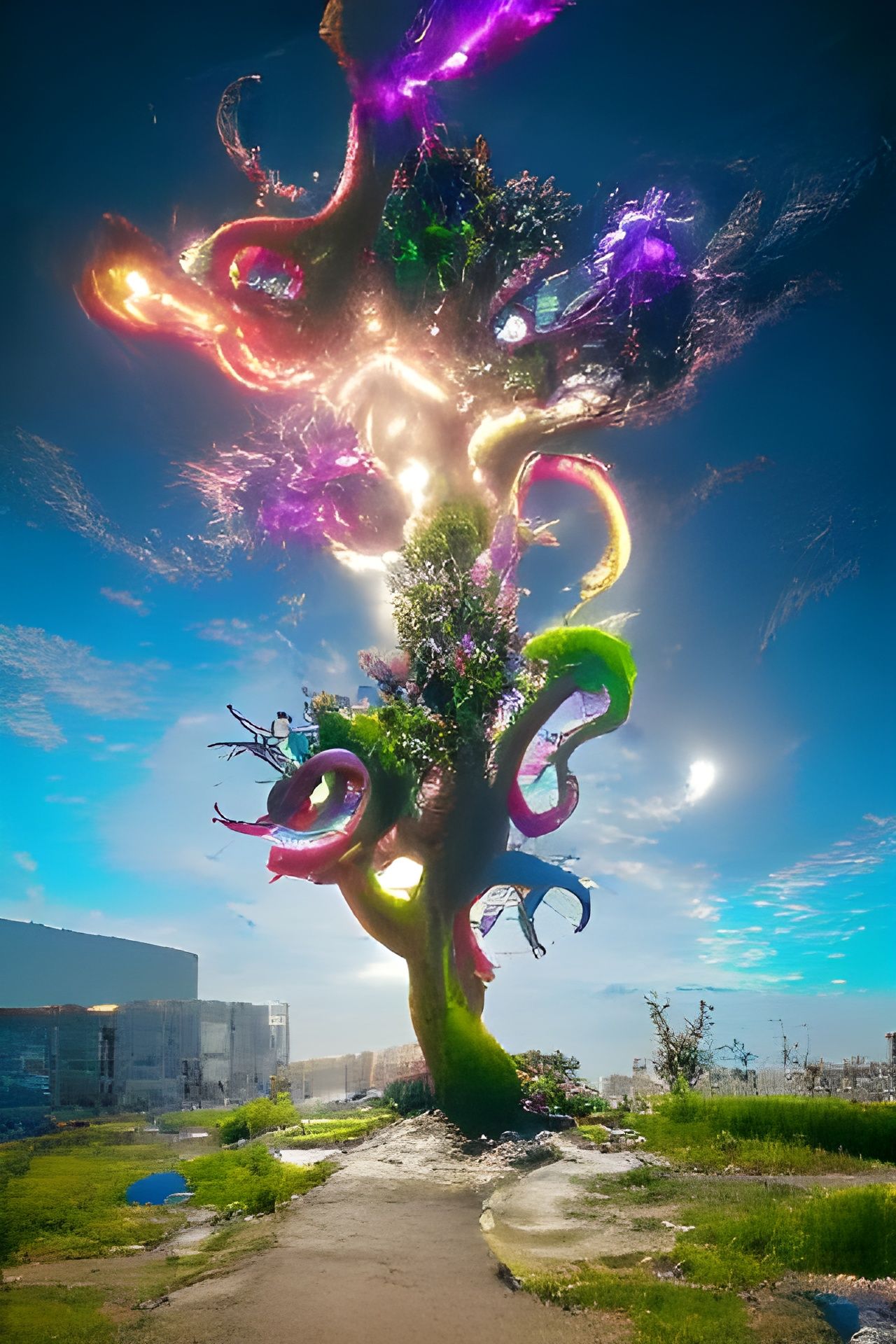 the tree of discord - AI Generated Artwork - NightCafe Creator