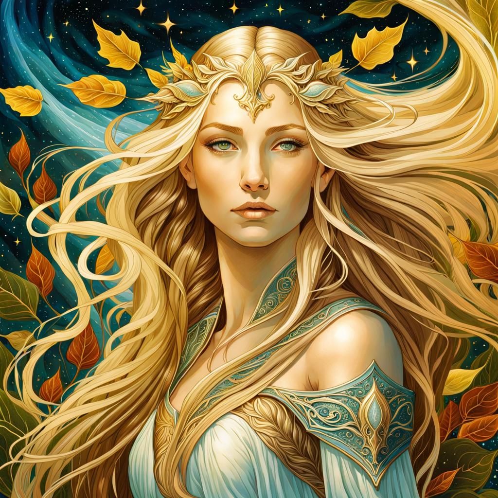Elven Queen Galadriel - AI Generated Artwork - NightCafe Creator