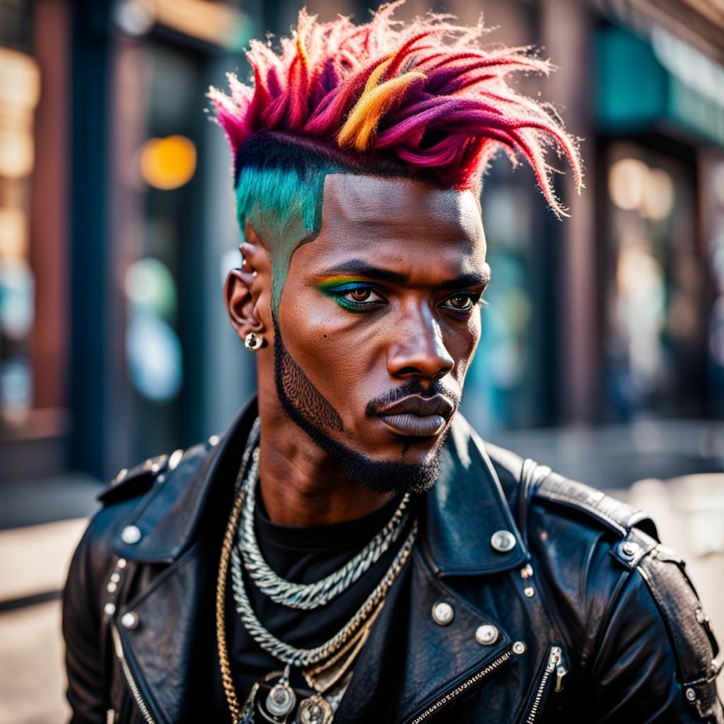 Punk Guy - AI Generated Artwork - NightCafe Creator