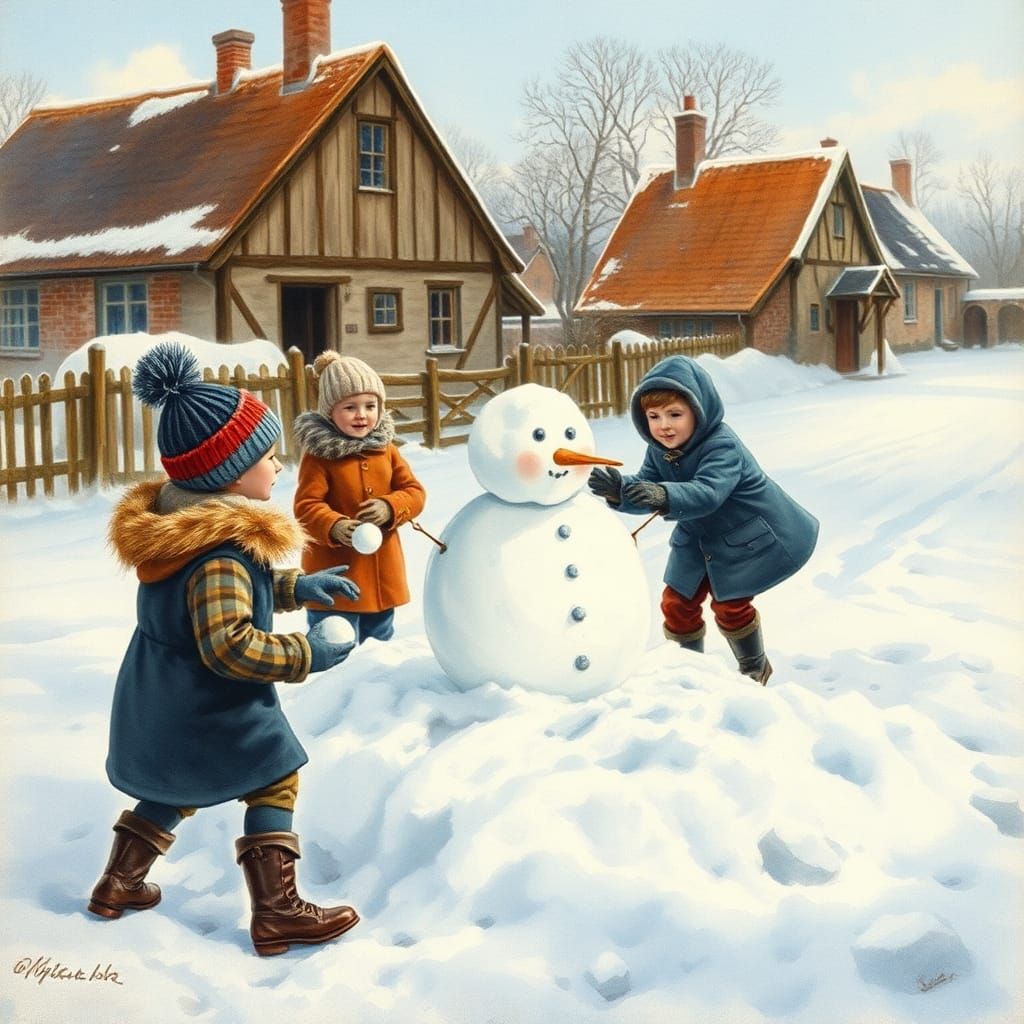 The Children and the Snowman - The Children and the Snowman